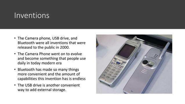 This powerpoint is a brief description of the early 2000s | PPTX