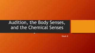 AUDITION and its components and sensory organs.pptx | Ear, Nose and Throat Conditions | Diseases ...