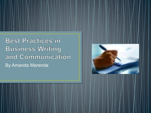 Best practices in business writing and communication | PPT