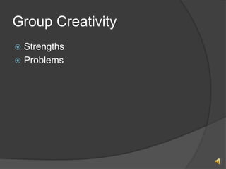 Creativity and Team Building | PPTX