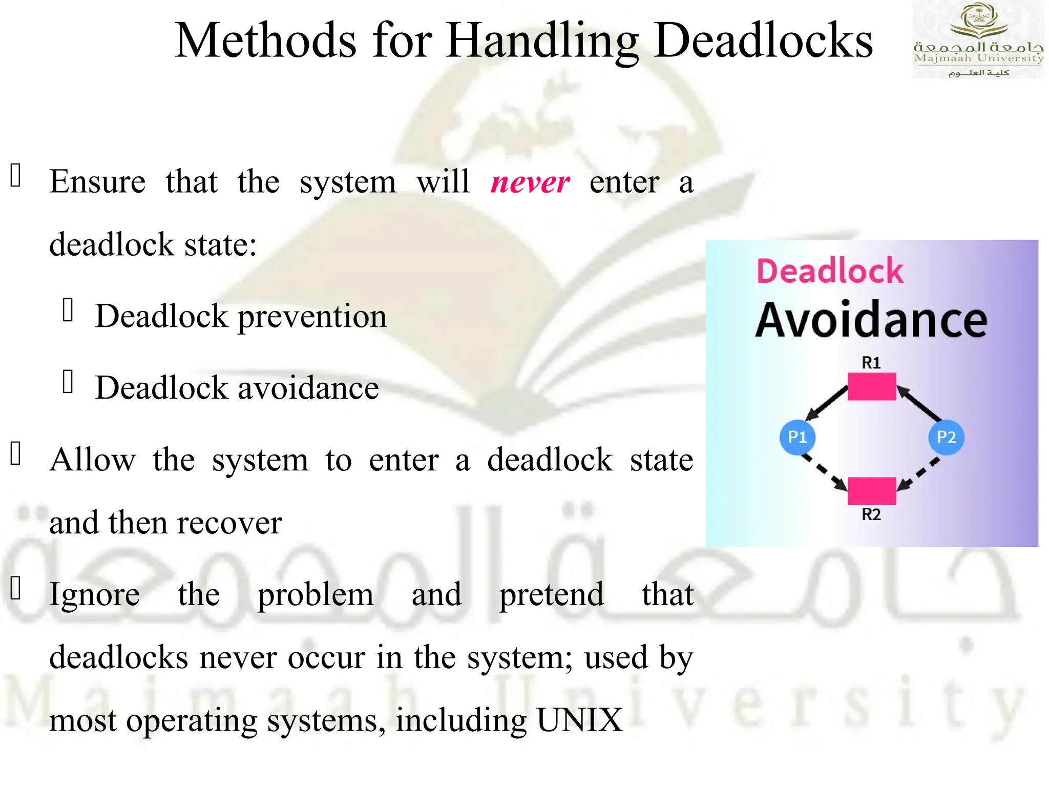 Deadlock principles in operating systems | PPT