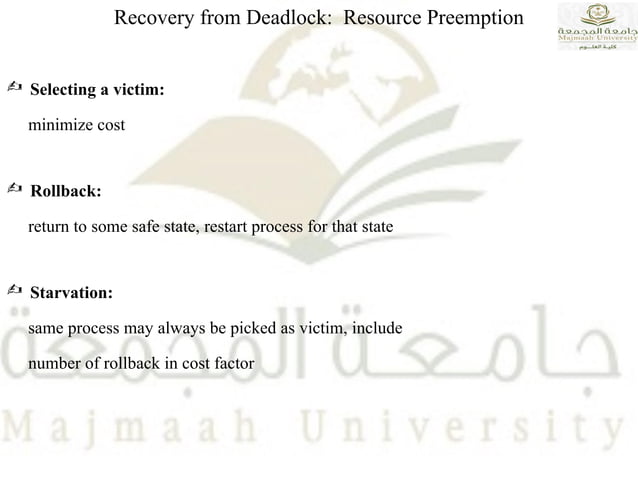 Deadlock principles in operating systems | PPT