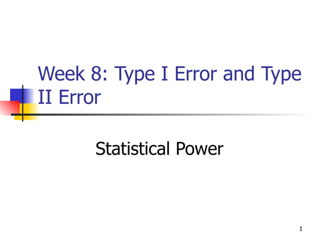 Error And Power | PPT