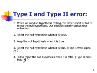 Error And Power | PPT