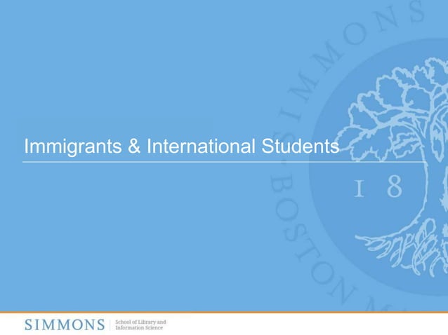 Week 8 immigrants and international students draft new template | PPTX ...