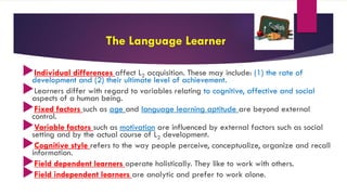 Week 8 L2 acquisition copy | PPT