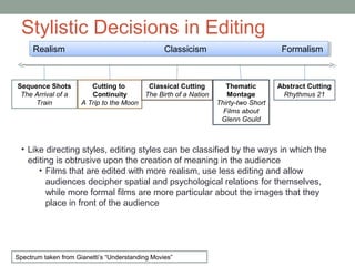 Intro to Film: Editing | PPT