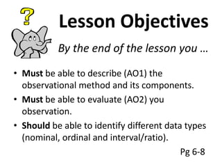 Week 8 Observation and Analysis | PPTX