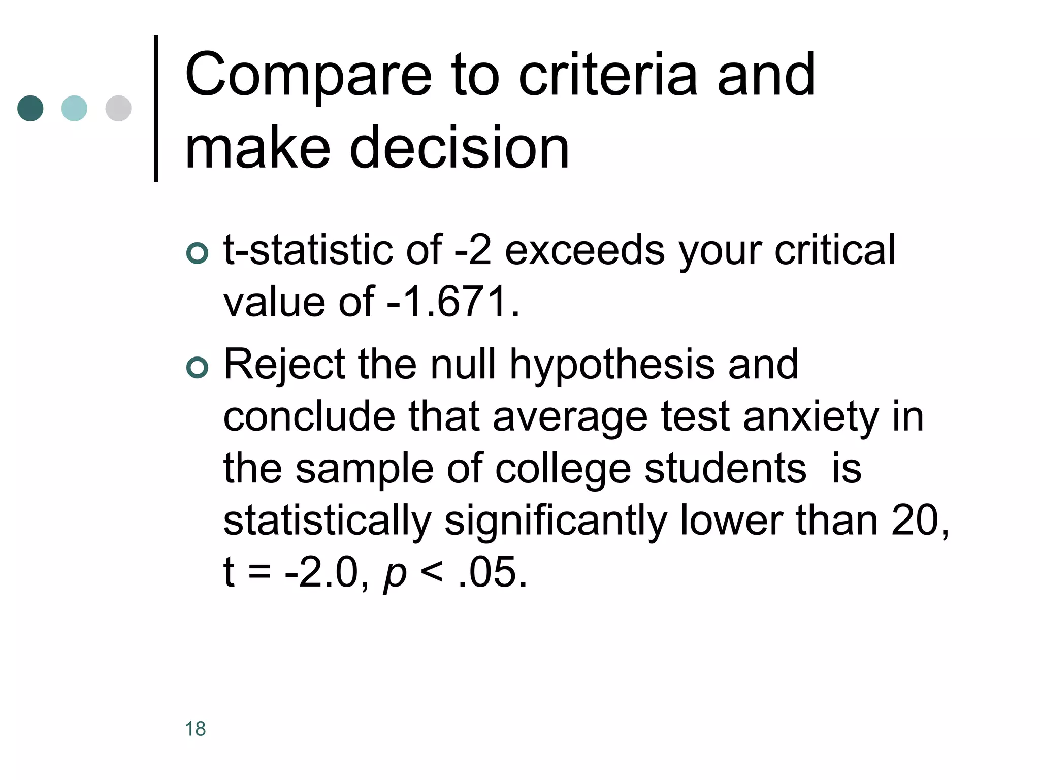 One Sample T Test | PPT