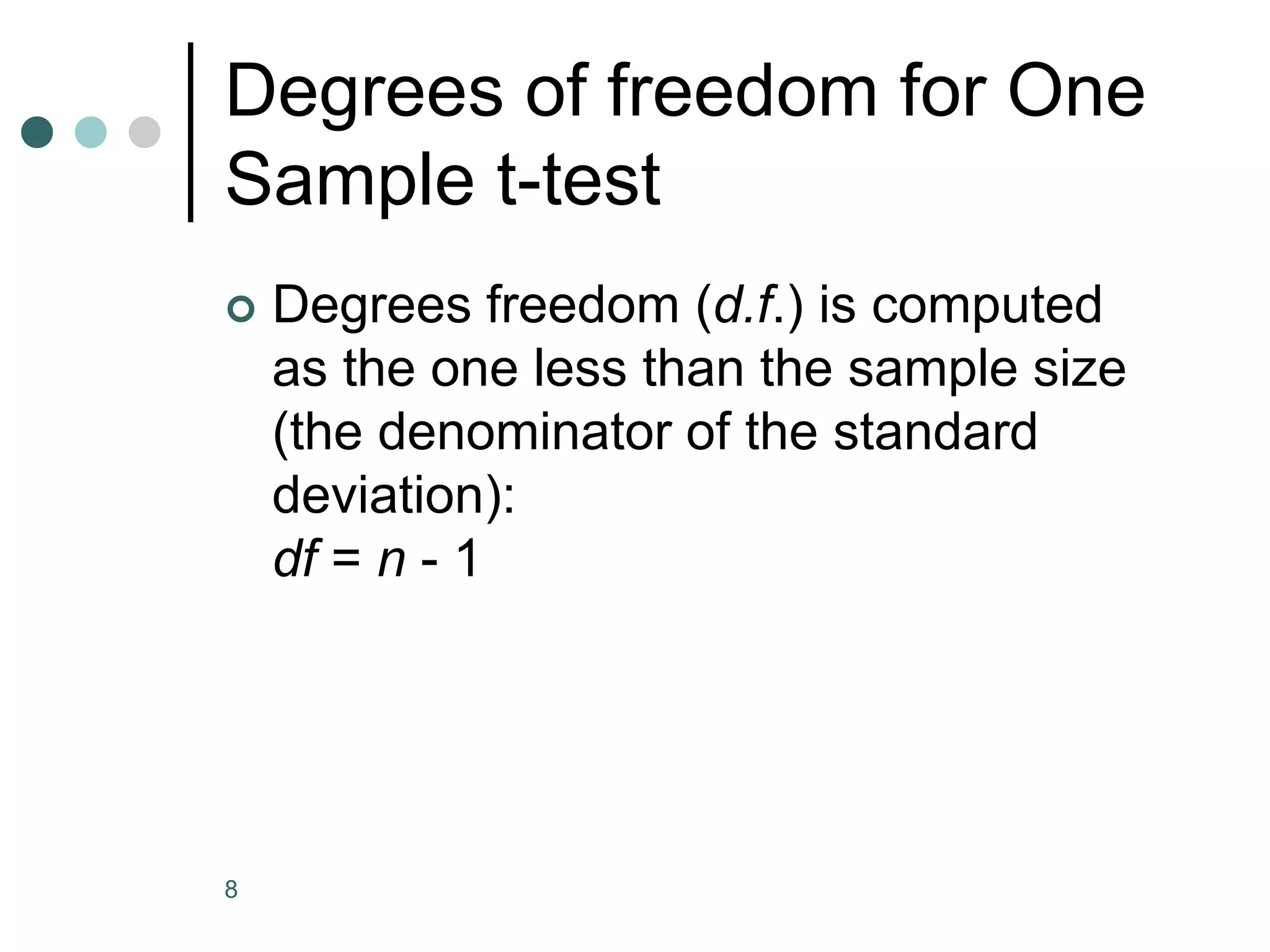 One Sample T Test | PPT
