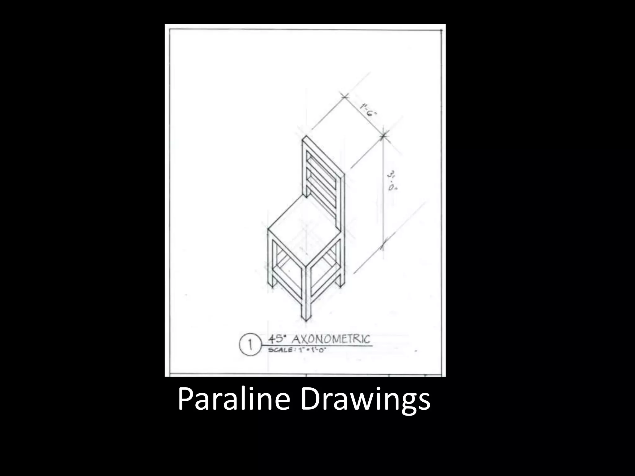 Basic Drafting Week 8 powerpoint paraline drawing | PPTX