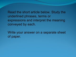 WEEK 8 Recognizing Positive and Negative Messages Conveyed in a Text.ppt