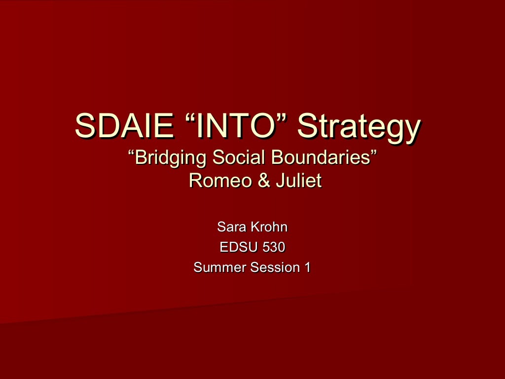SDAIE INTO Strategy Presentation sdaie-into-strategy-presentation