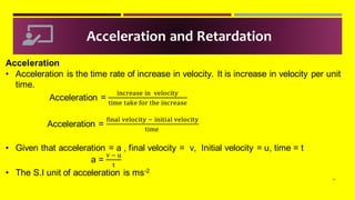 Week 8 SPEED, VELOCITY AND ACCELERATION.pdf