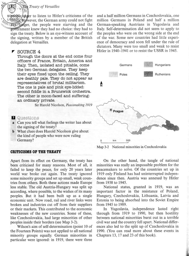Week 8 - WWI and the Treaty of Versailles | PDF