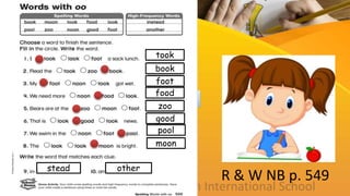 Words with long and short oo | PPTX