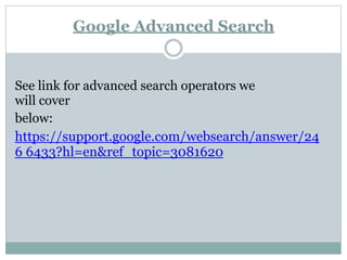 Week 9 10 ppt-google_search | PPTX | Search | Internet