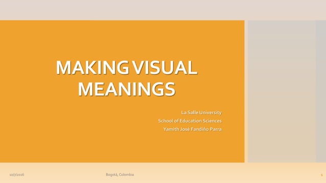 Making visual meanings | PPTX