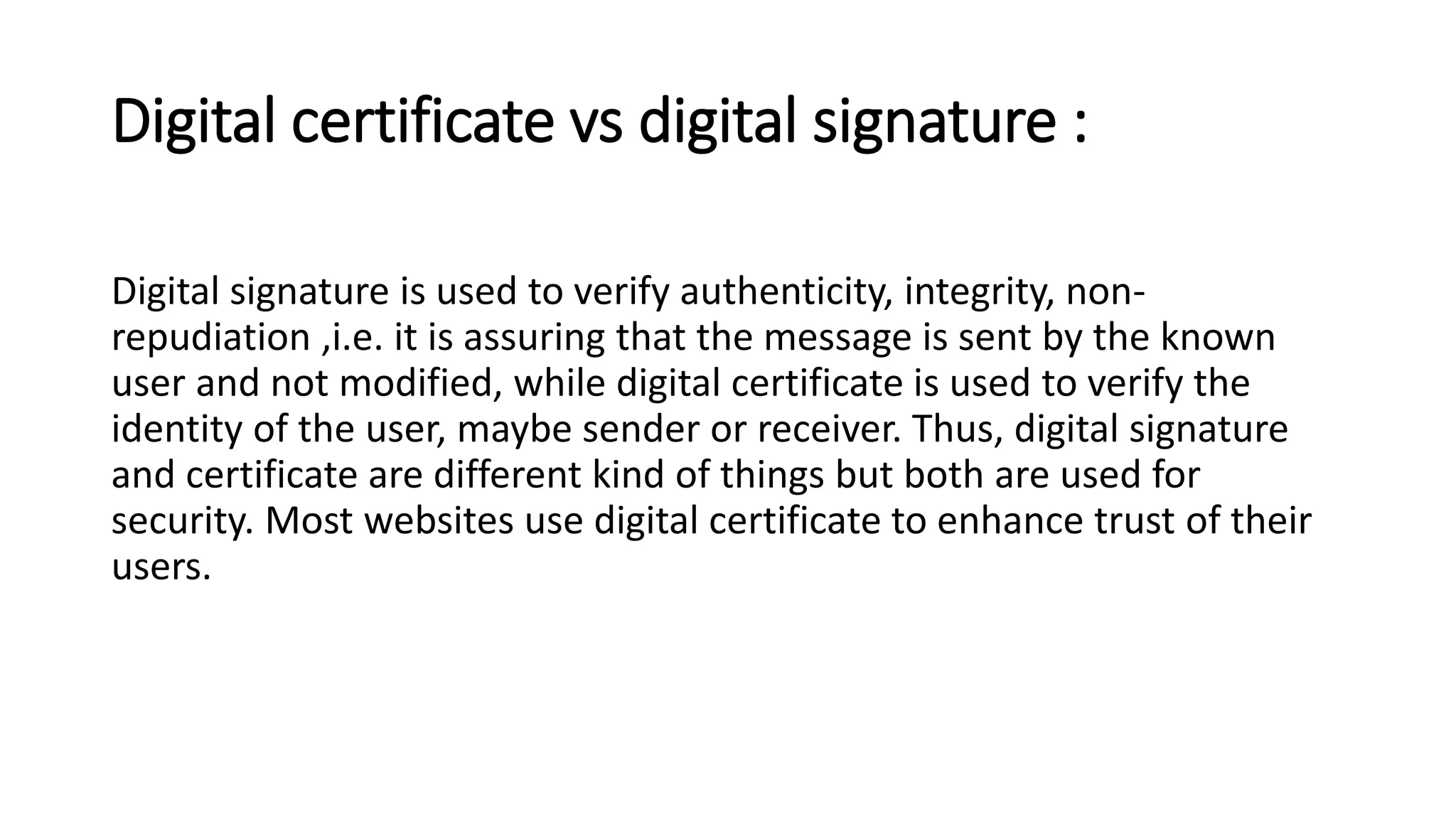 Information Security (Digital Signatures) | PPTX