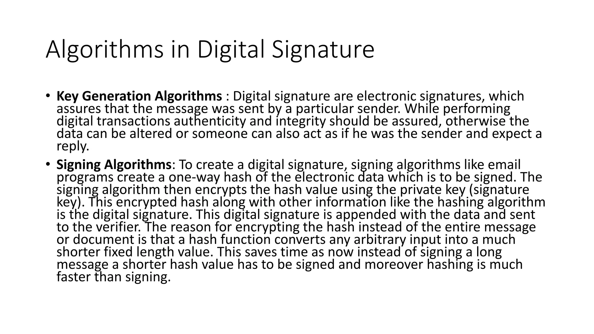 Information Security (Digital Signatures) | PPTX