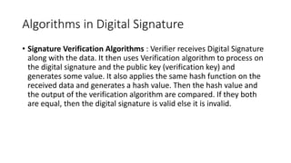 Information Security (Digital Signatures) | PPTX