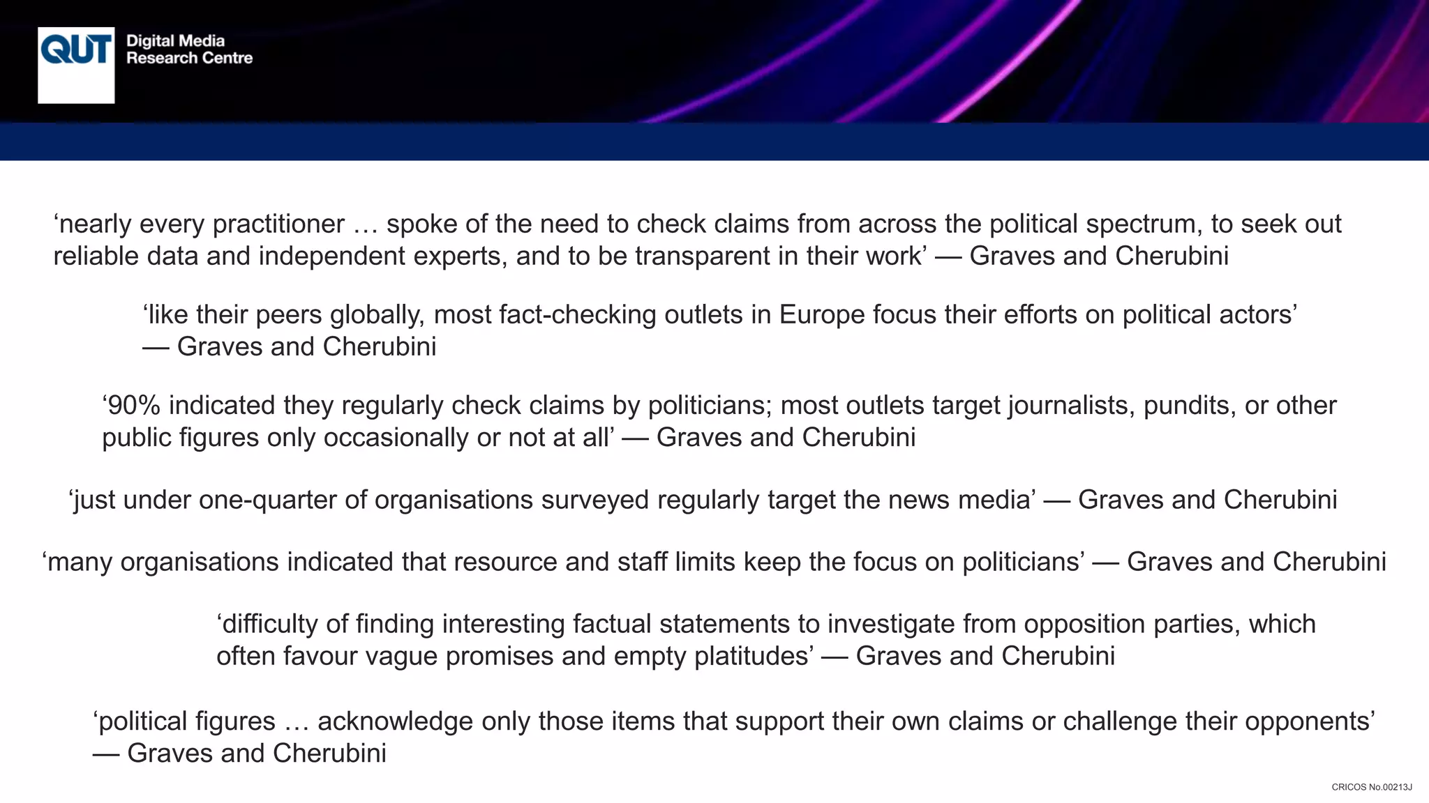 Gatewatching 9: ‘Real’ News and ‘Fake’ News: Fact-Checking and Media ...