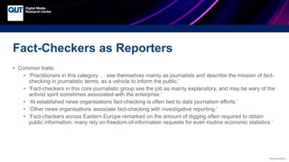 Gatewatching 9: ‘Real’ News and ‘Fake’ News: Fact-Checking and Media ...