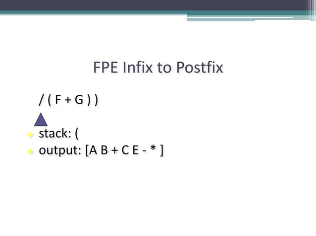 Prefix, Infix and Post-fix Notations | PPTX