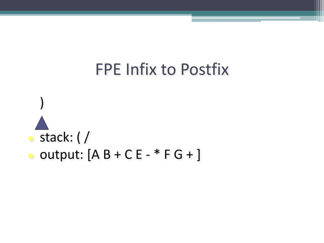 Prefix, Infix and Post-fix Notations | PPTX