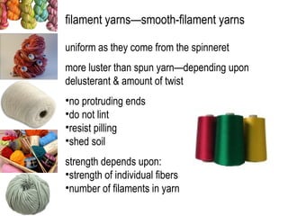 Week 9 -yarn processing | PPT