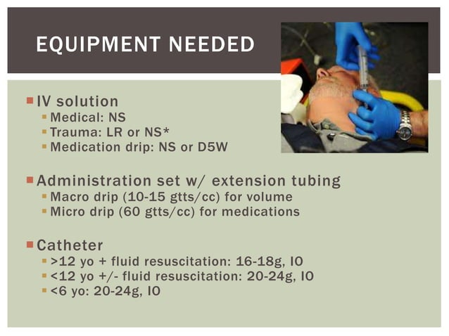 Intravenous Fluids And Drug Calculations Ppt