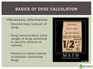 Intravenous Fluids and Drug Calculations | PPT