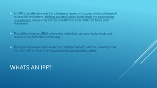 Retirement planning for real estate agents | PPTX