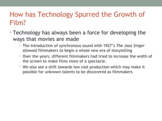 Intro to Film: Technology | PPT