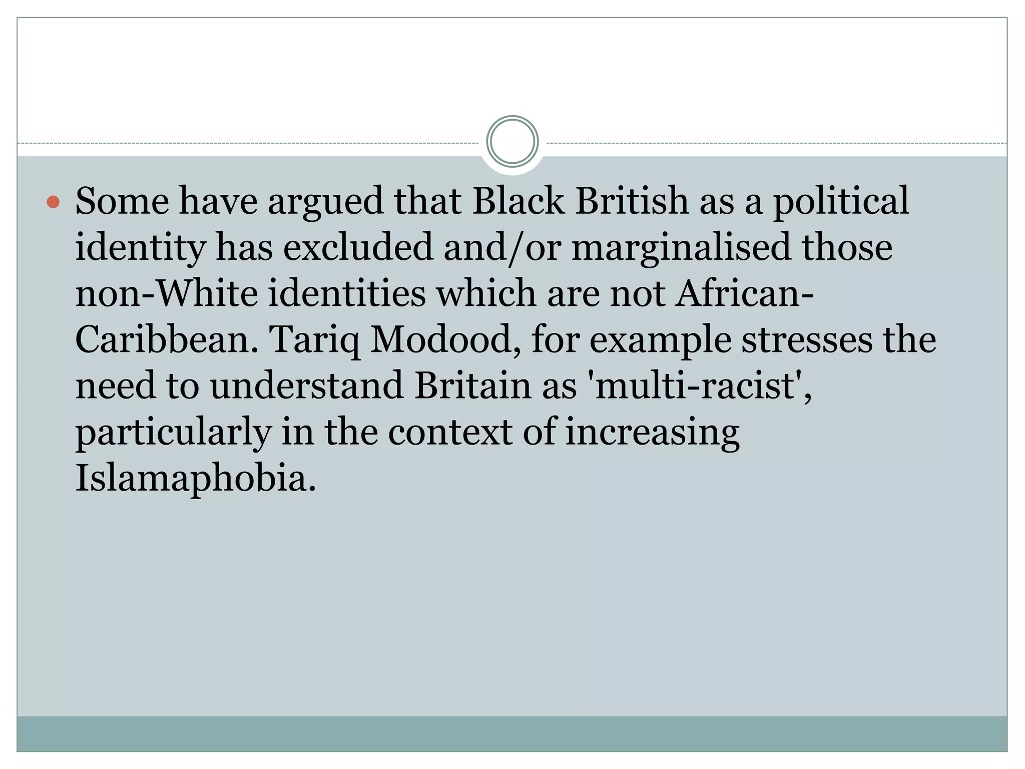 Englishness Britishness and whiteness | PPT