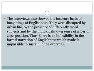 Englishness Britishness and whiteness | PPT