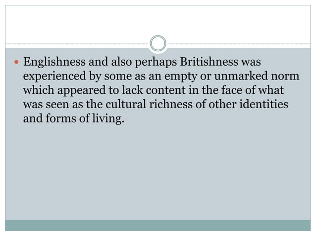 Englishness Britishness and whiteness | PPT