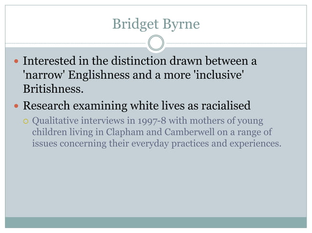 Englishness Britishness and whiteness | PPT