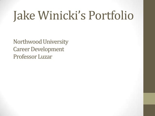 Jake Winicki's Portfolio | PPT