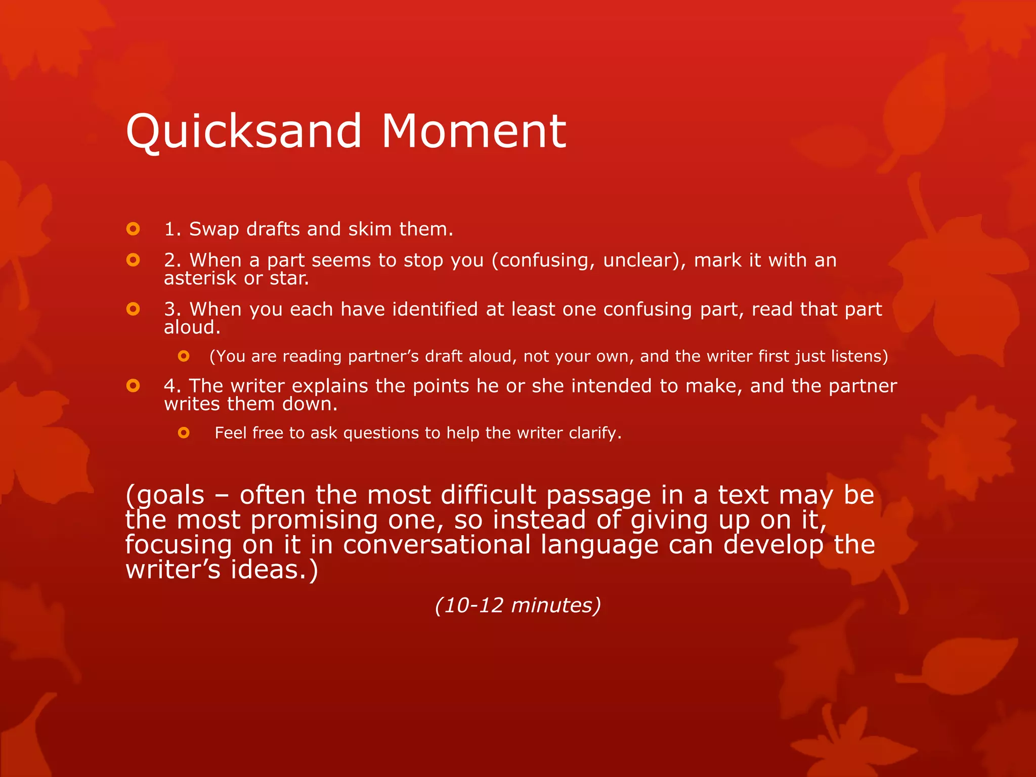 Guided Peer Editing Exercises | PPTX | Screenwriting | Content Production