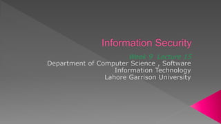 Software Security information security | PPTX