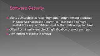Software Security information security | PPTX