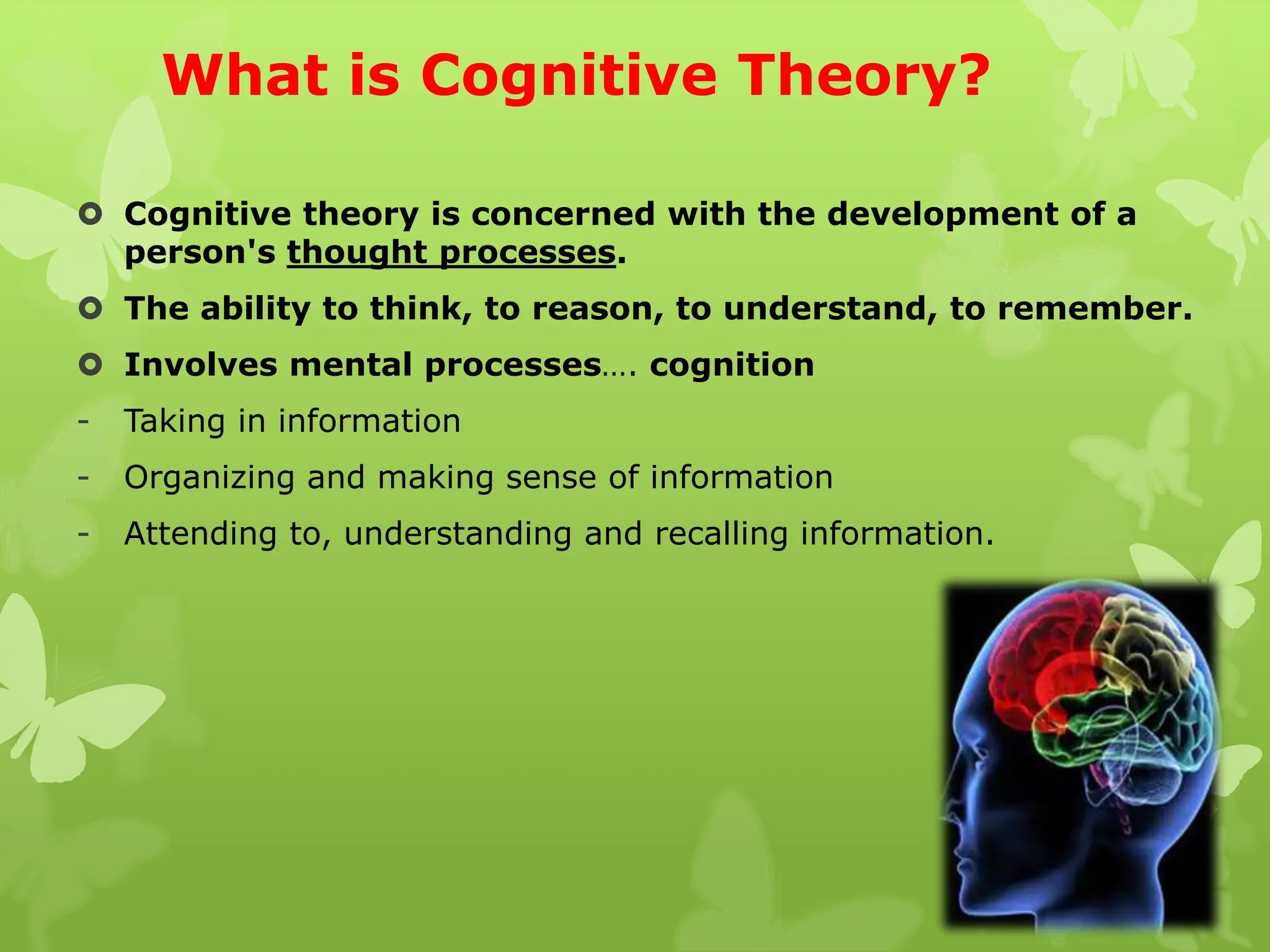 Week 9 Lecture 2.pptx cognitive theory ppt | PPT