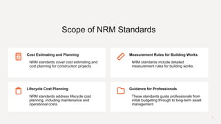 Week 9 New Rules of Measurement (NRM) Standards.pptx