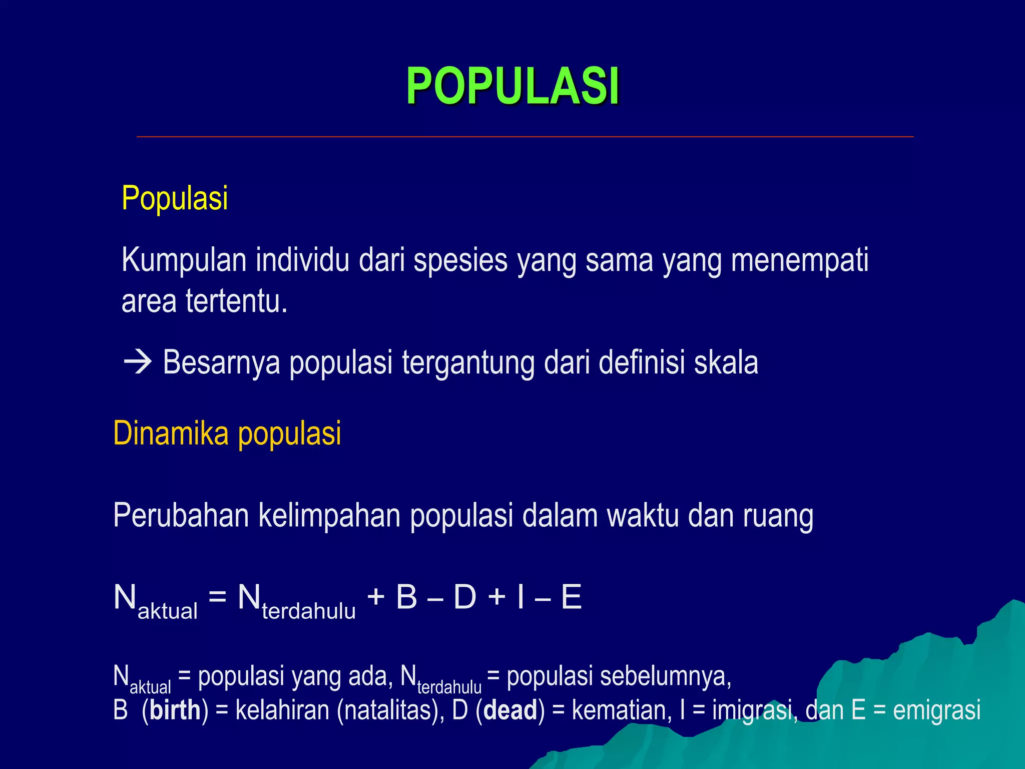 Week9 pertumbuhan populasi | PPTX