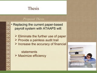 Week 9 proposal powerpoint | PPT