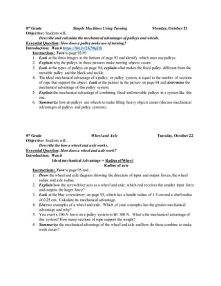 Week 9 putting machines together | DOCX
