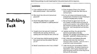 ELT201 Week 9 teaching productive skills (speaking) | PDF