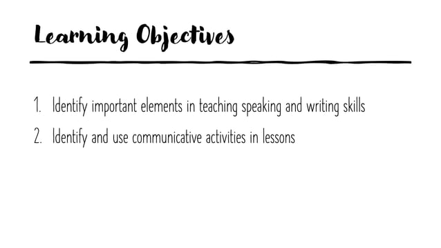ELT201 Week 9 teaching productive skills (speaking) | PDF