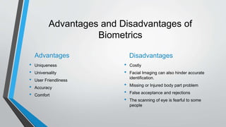Biometrics Technology, Types & Applications | PPTX
